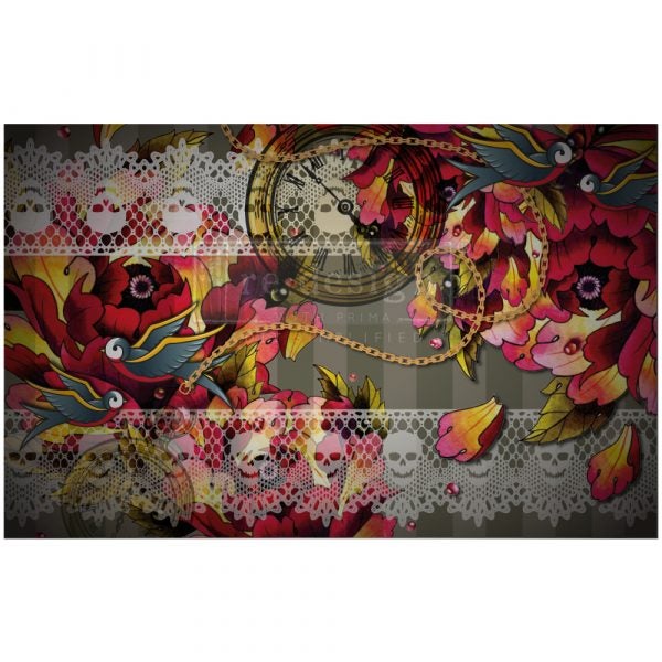 Ink And Lace Cece Restyled- Redesign with Prima Tissue Paper | Encore ...